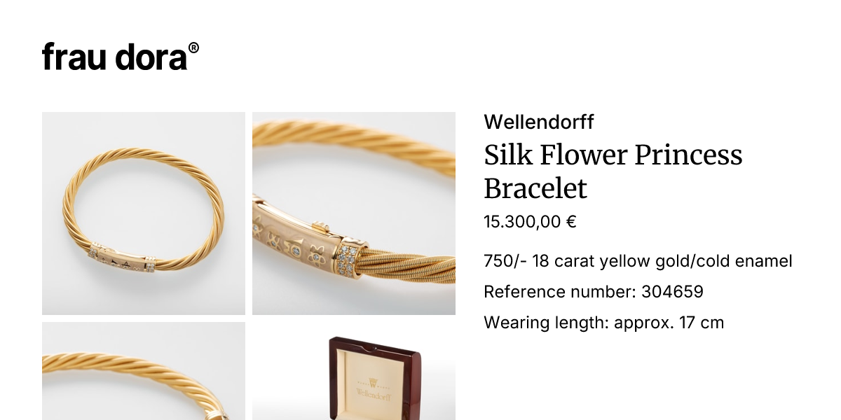Wellendorff Silk Flower Princess Bracelet - Buy pre-owned and ...